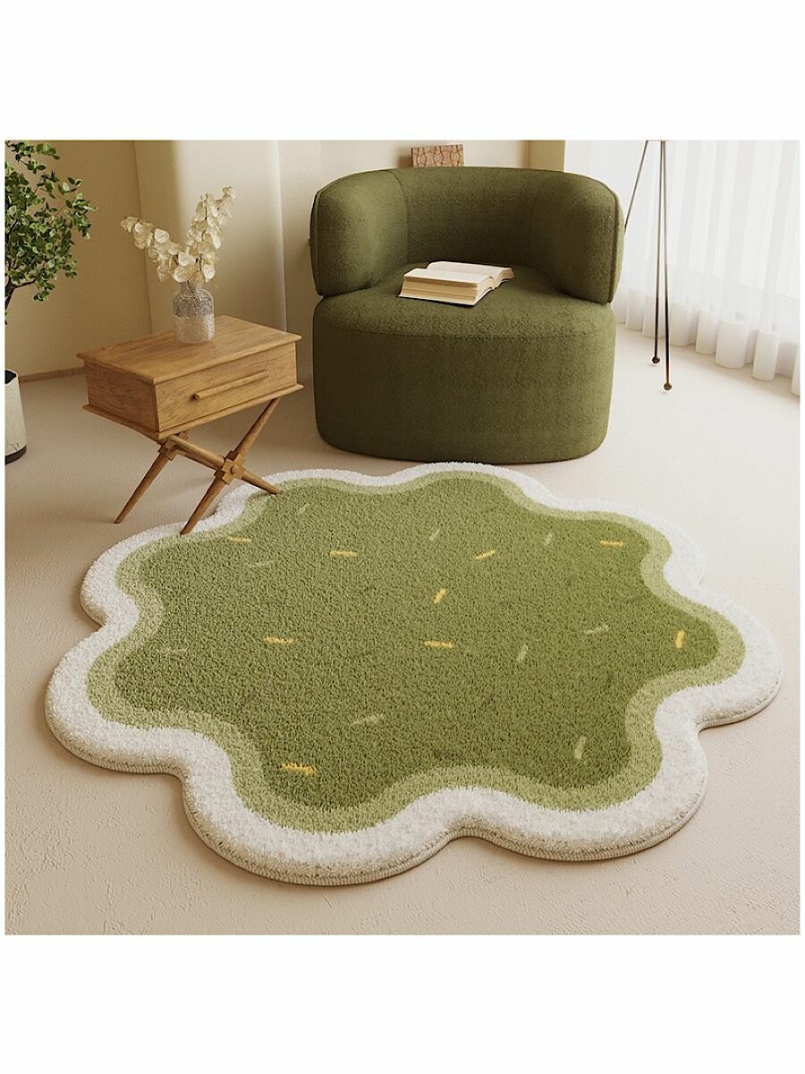 Имитация кашемировой формы ковра для гостиной диван спальня 80x80cm
