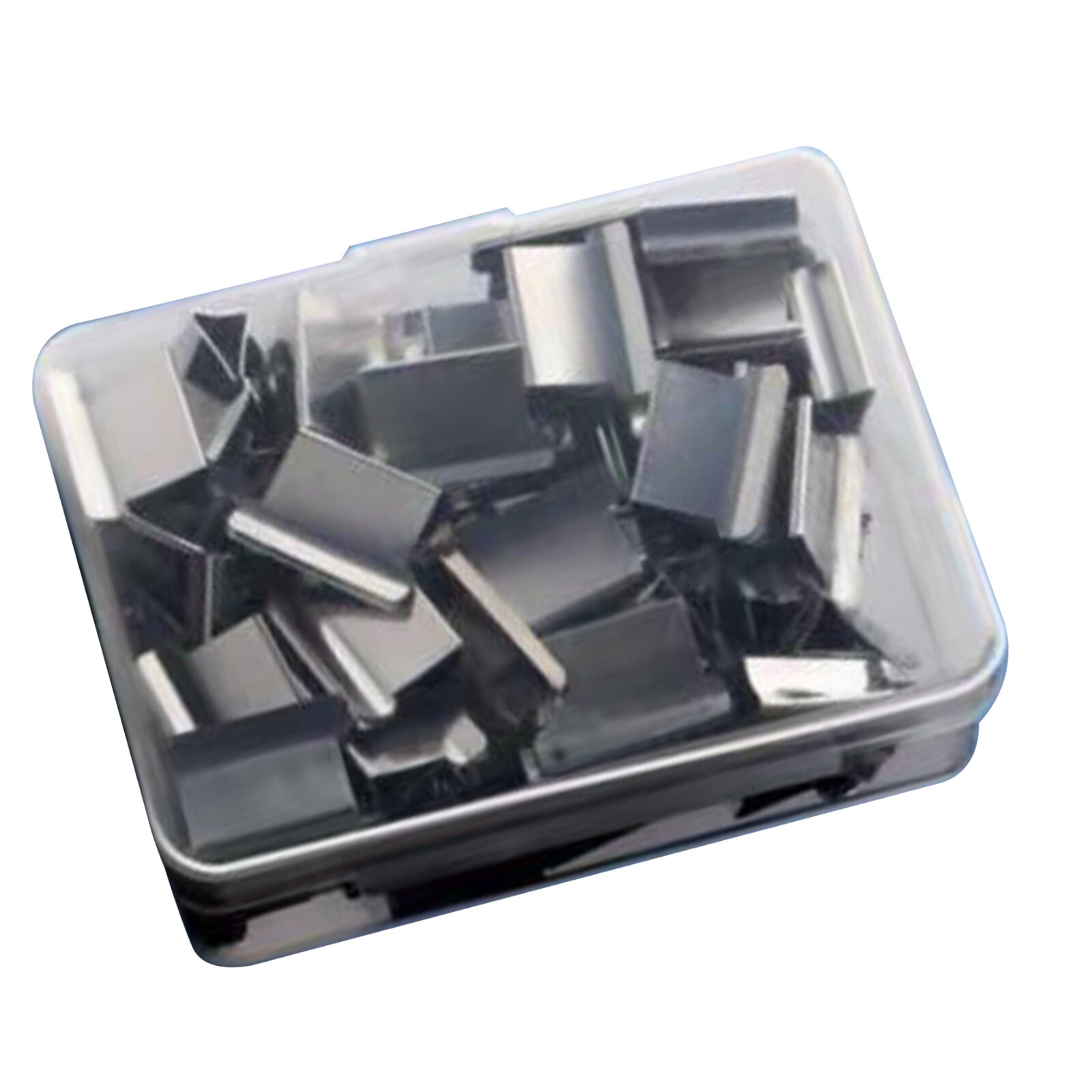 Handheld Clamp Pusher Refill Clips Stationery Binder Dispenser for Fixing Test Papers Book 50Pcs