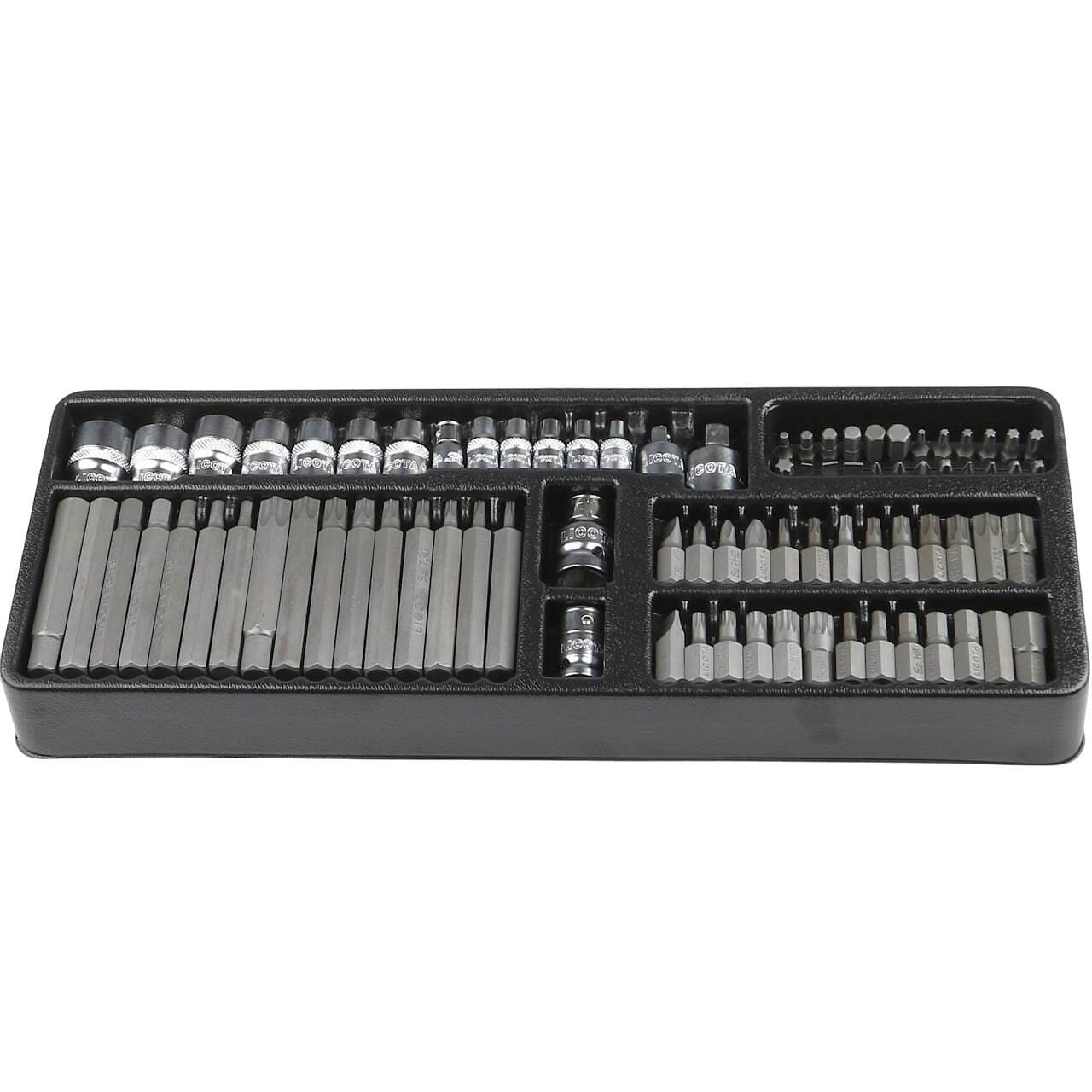 Licota ACK-384003 Набор вставок и головок Е-профиль 83 пр. в ложементе