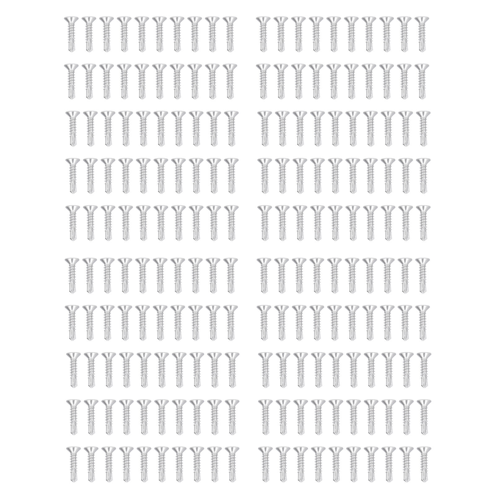 200 саморезов с потайной головкой M4.2*19 нержавеющая сталь 410