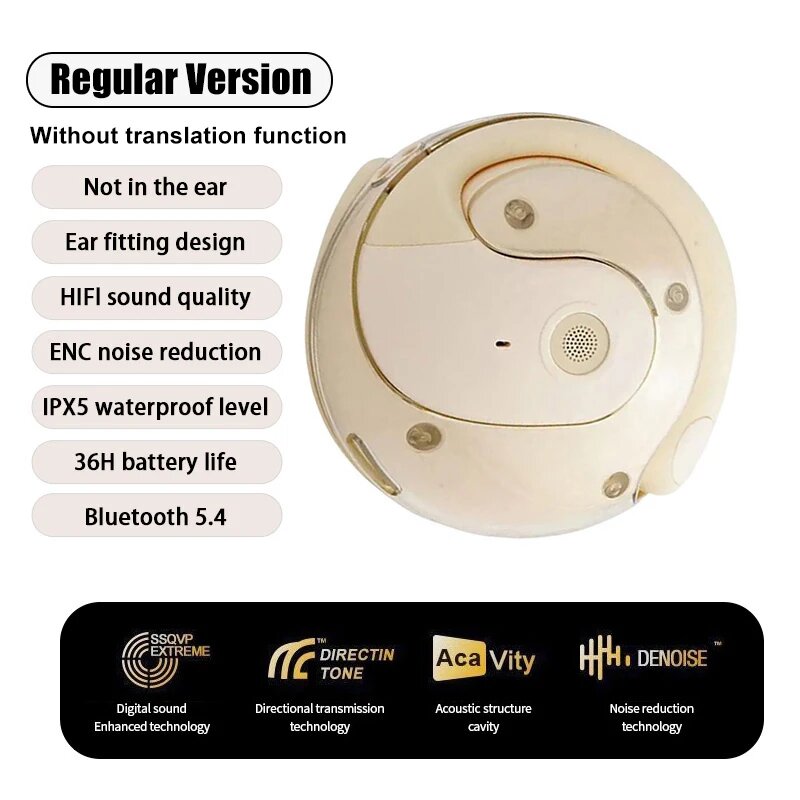 Беспроводные наушники Regular Skin, Bluetooth 5.4
