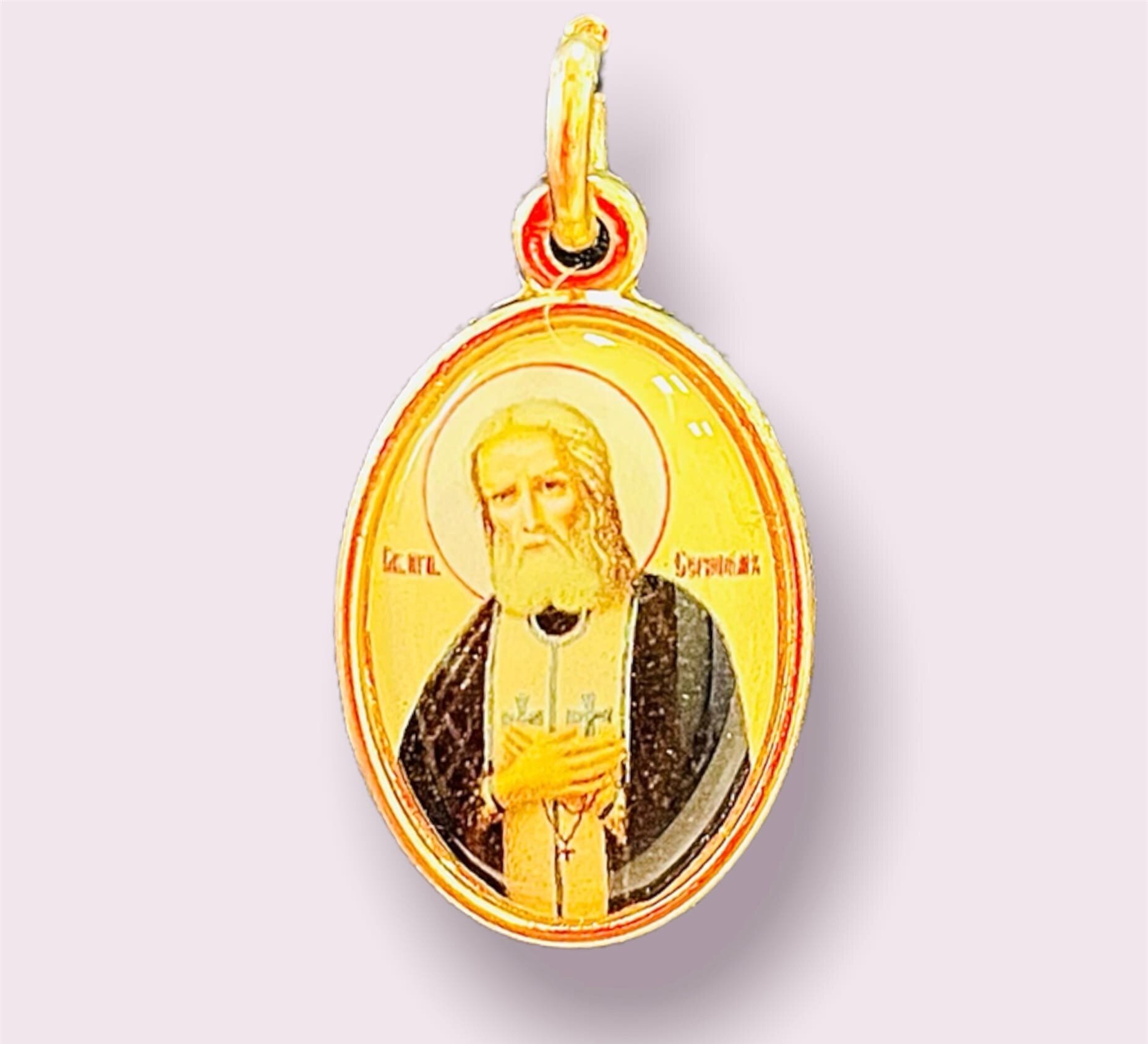 Подвеска Медальон Серафим Саровский, Преподобный, Чудотворец