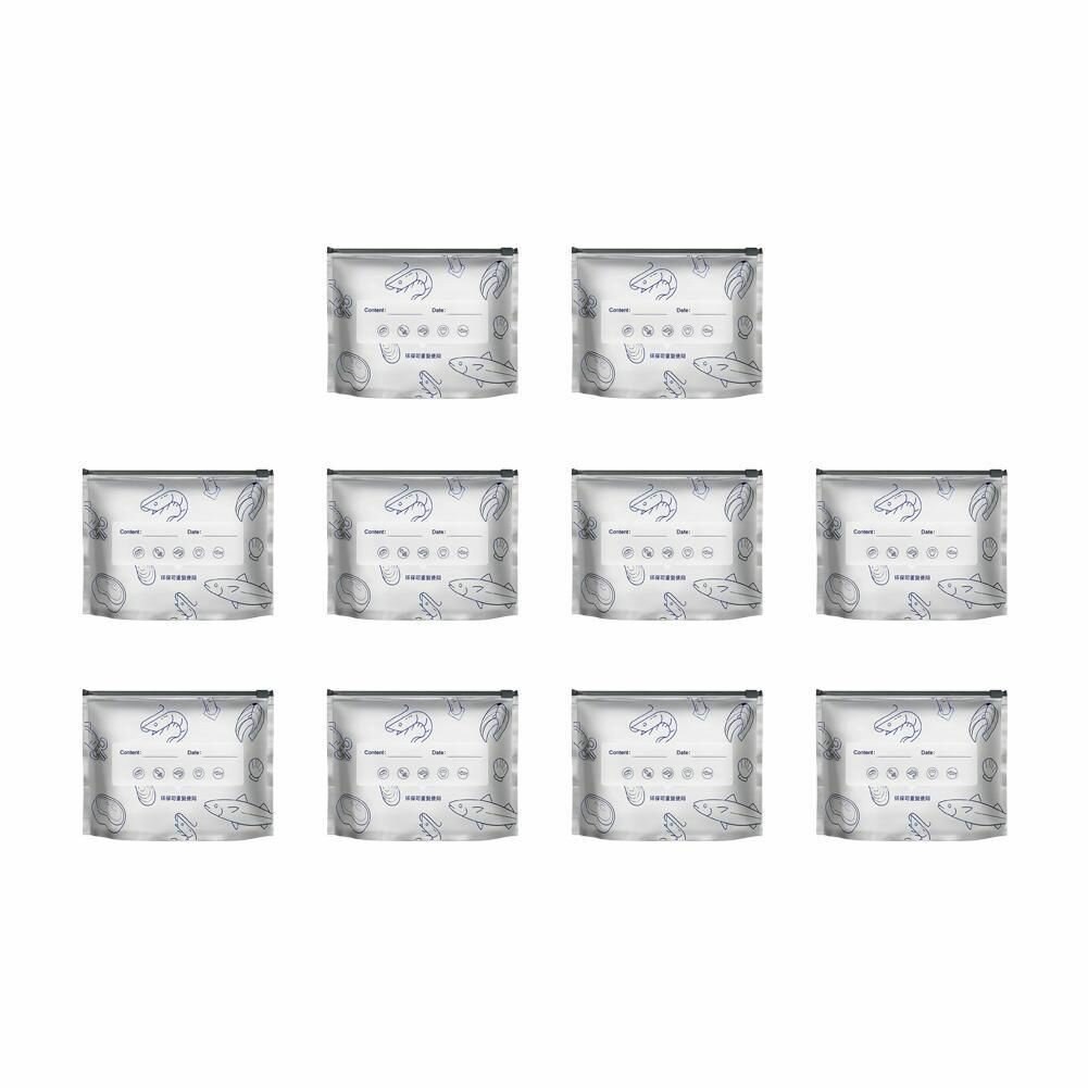 10/30 шт. Антибактериальные пакеты для хранения продуктов из алюминиевой фольги, пакеты с застежкой Ziplock