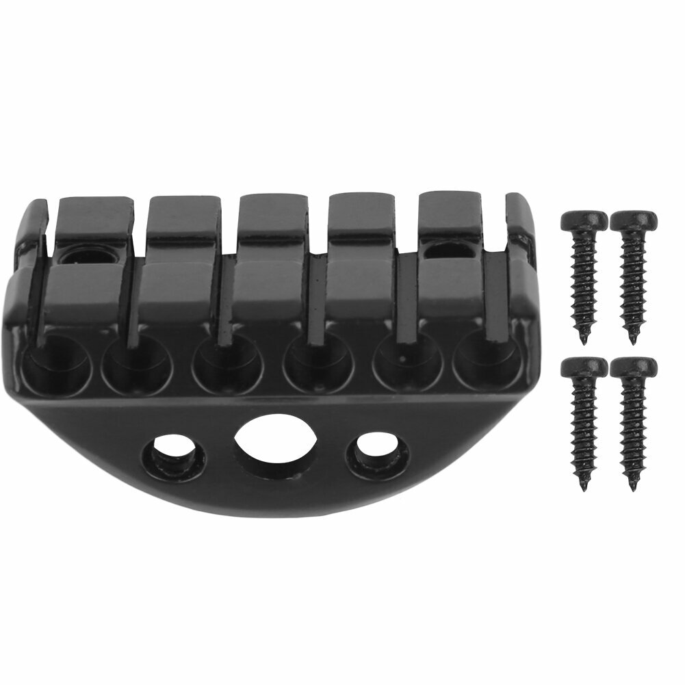 Фиксирующая гайка для струн 6-струнной безголовой электрогитары, детали из цинкового сплава для самостоятельной сборки, с винтами.