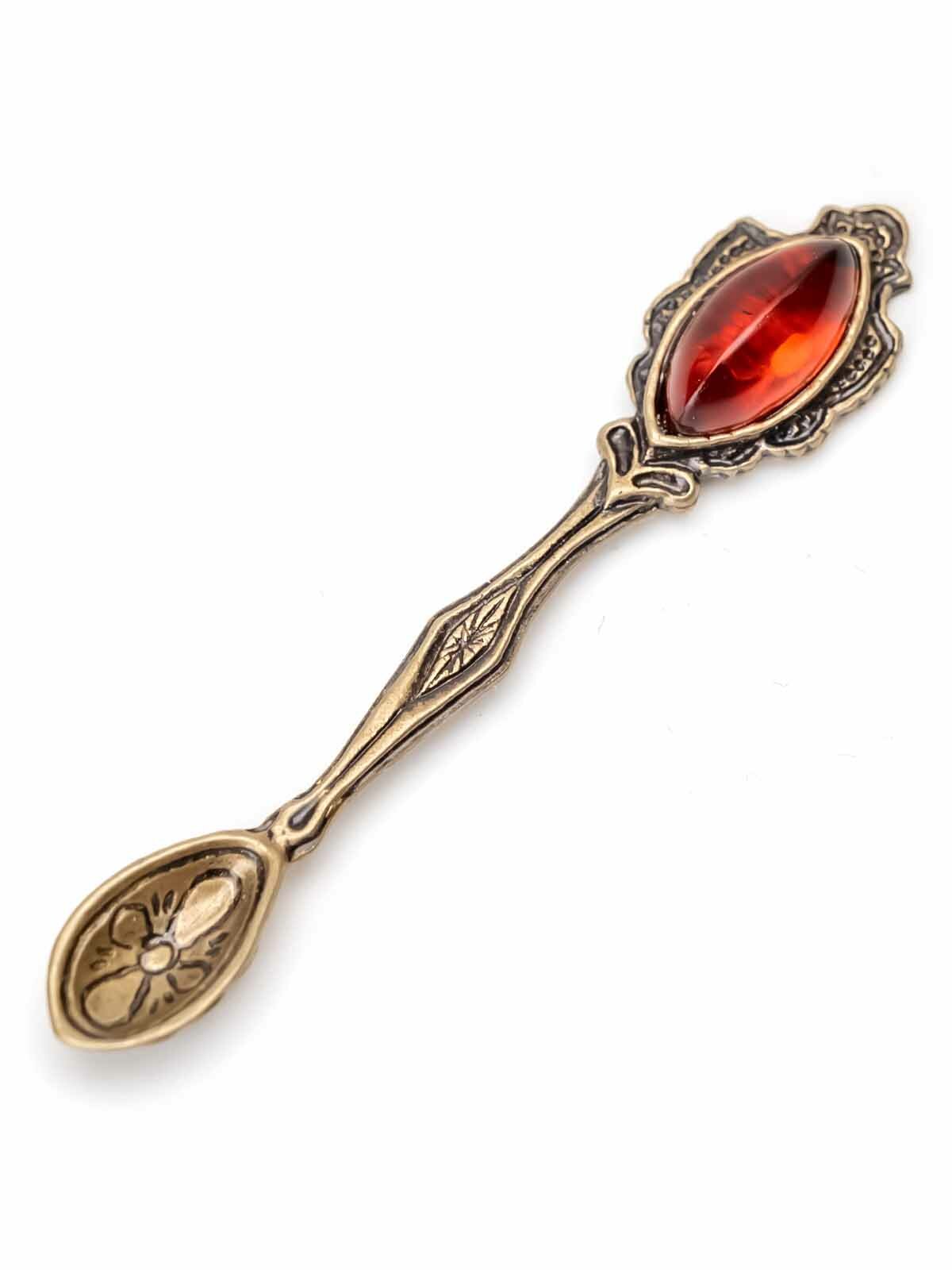 Сувенирная фигурка - Кошельковая ложка загребушка, Янтарь