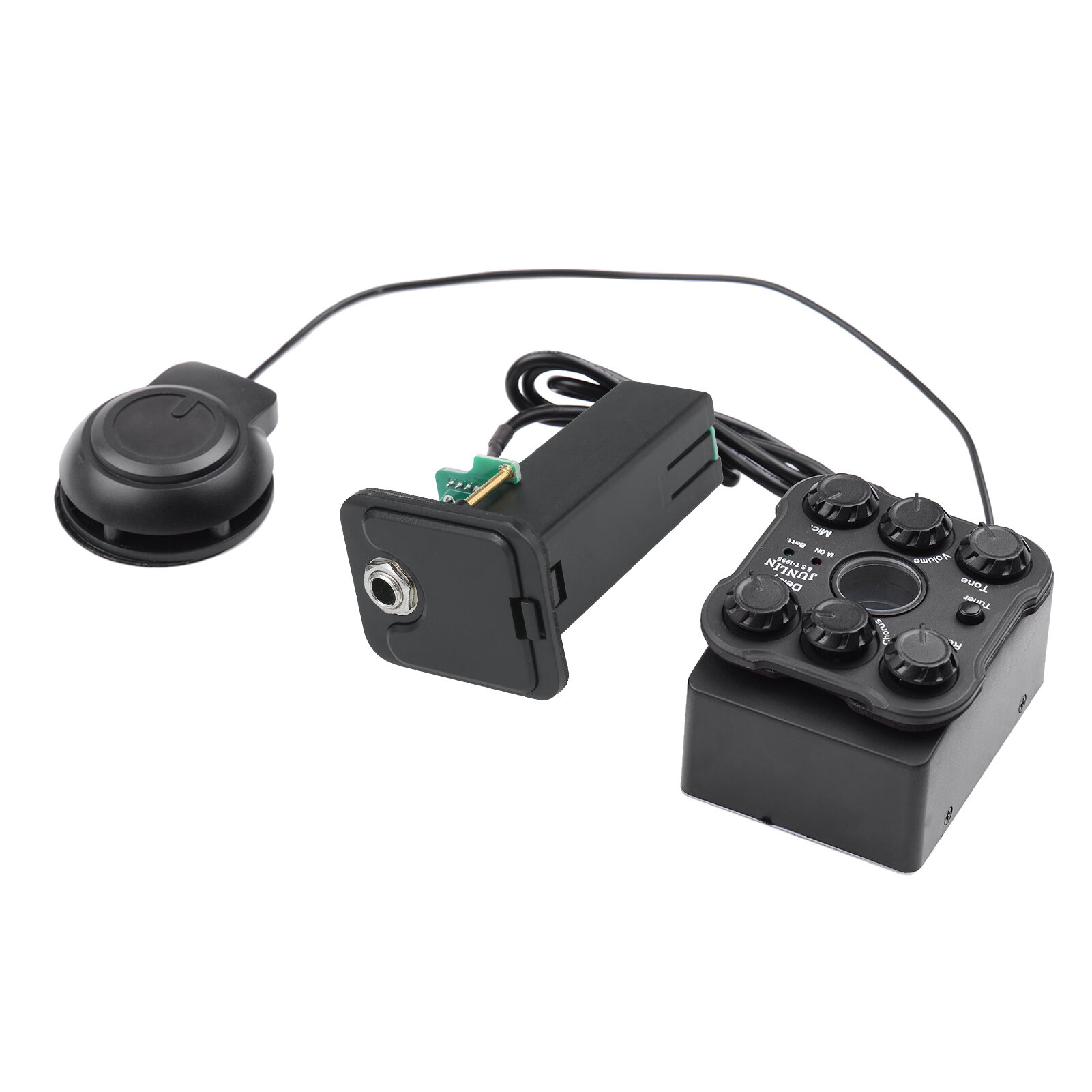 Система предусилителя для акустической гитары со светодиодным экраном, высокочувствительными резонансными звукоснимателями для чистого и качественного звука