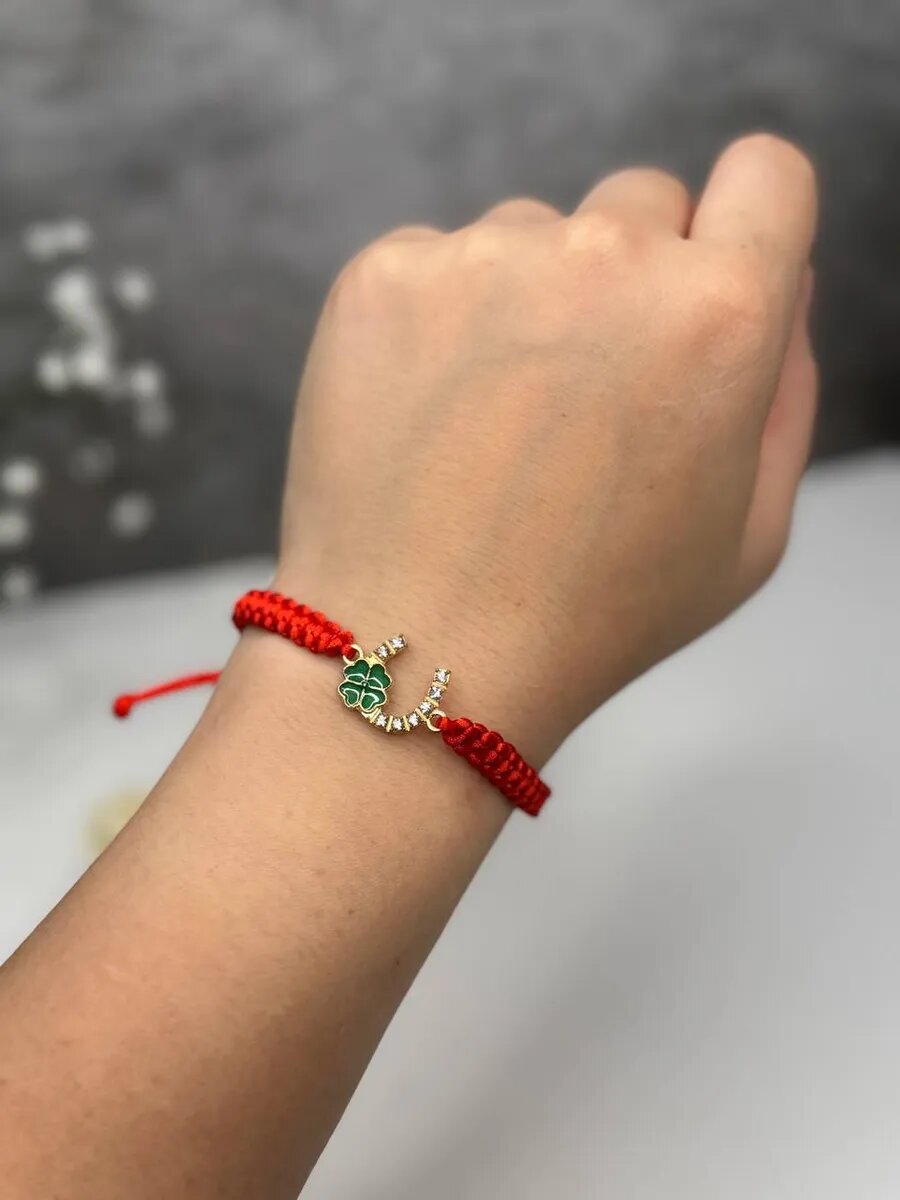 Браслет-нить, стразы