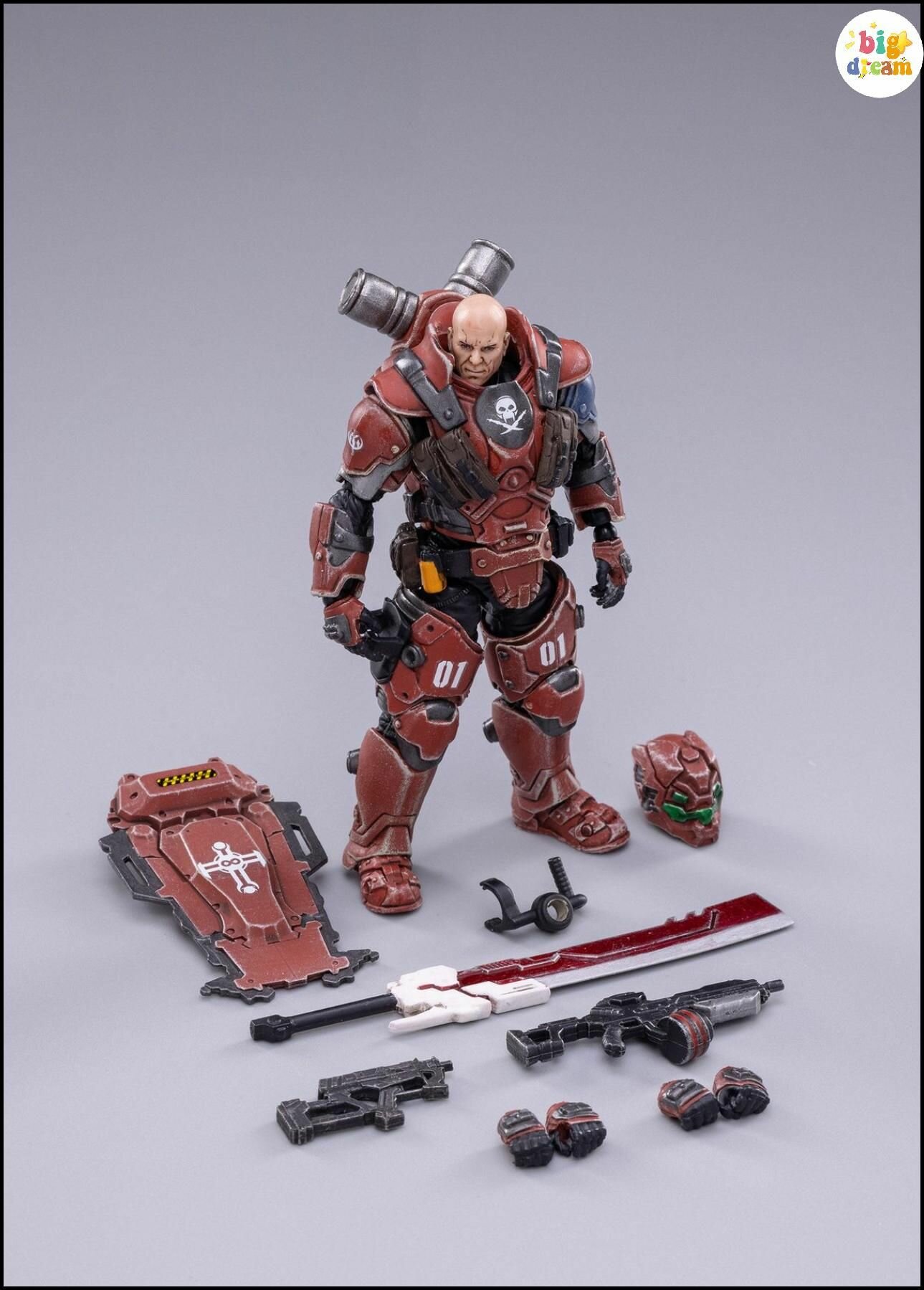 Подвижная статуя JOYTOY Dark Source Warhammer 40K Chaos Black Steel First Legion Battle of the Stars-Big Dream лето