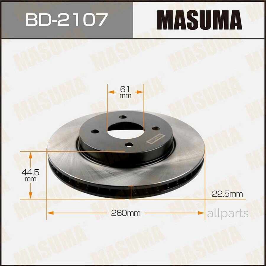 MASUMA BD2107 диск тормозной