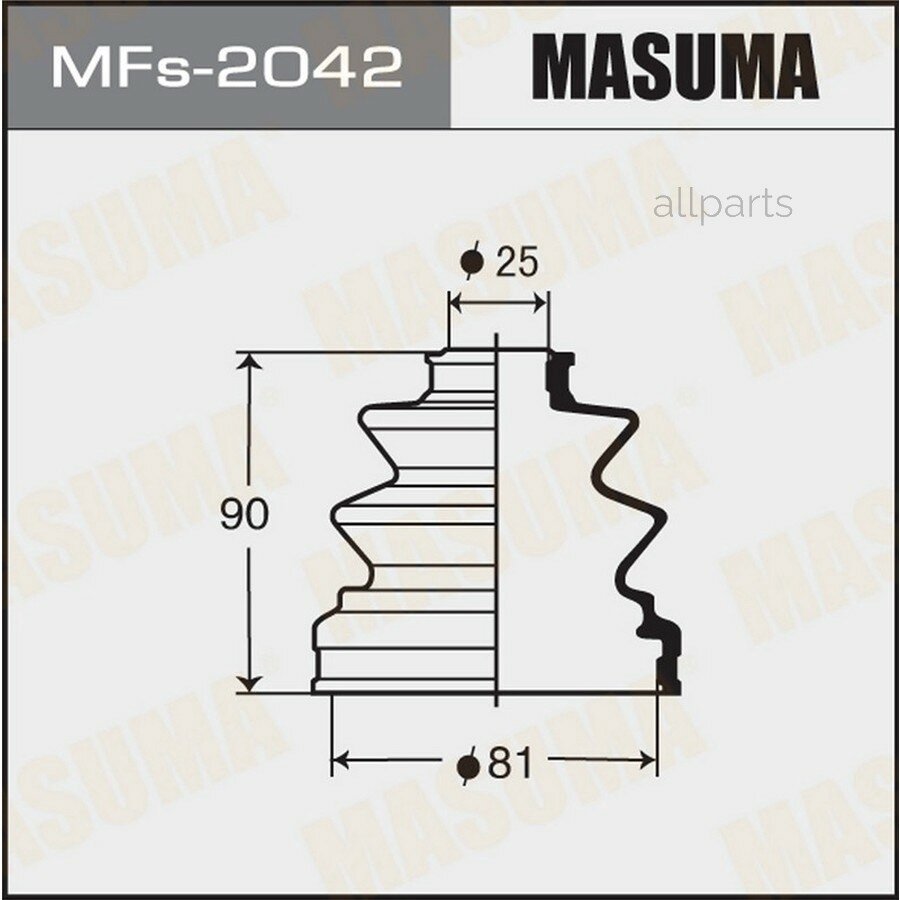MASUMA MFS-2042 Пыльник шруса MITSUBISHI PAJERO II V14W-V55W 91-04