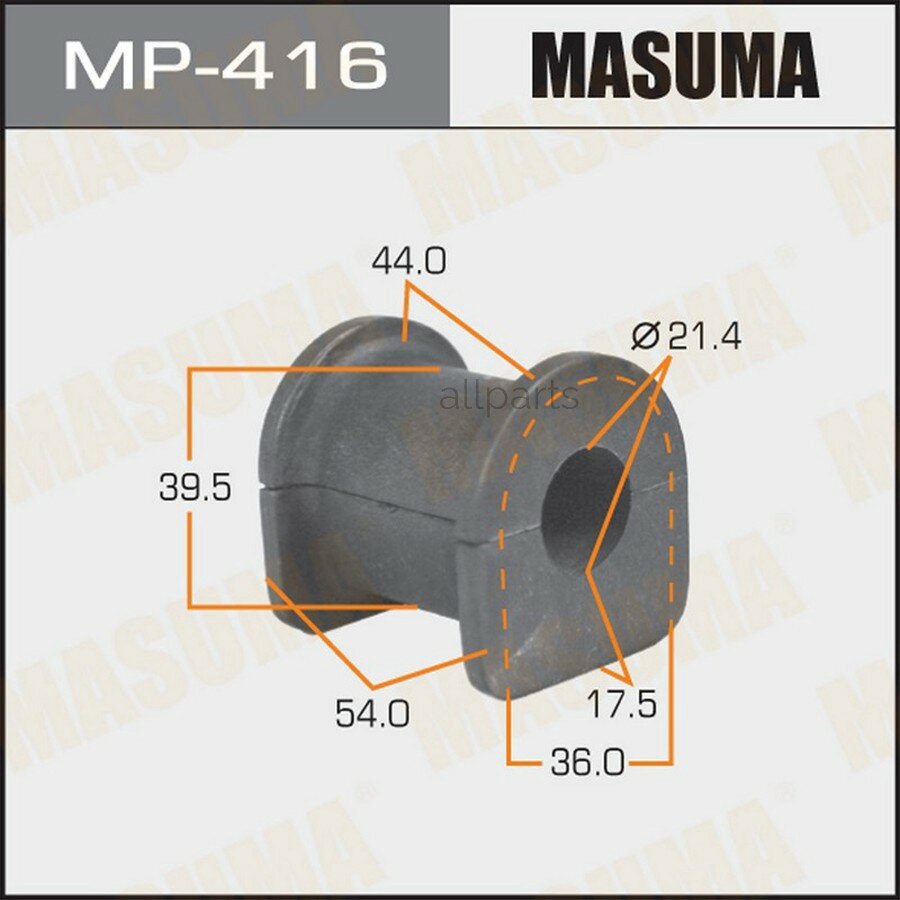 MASUMA MP416 втулка стабилизатора переднего! d22\ Mitsubishi RVR 19-23