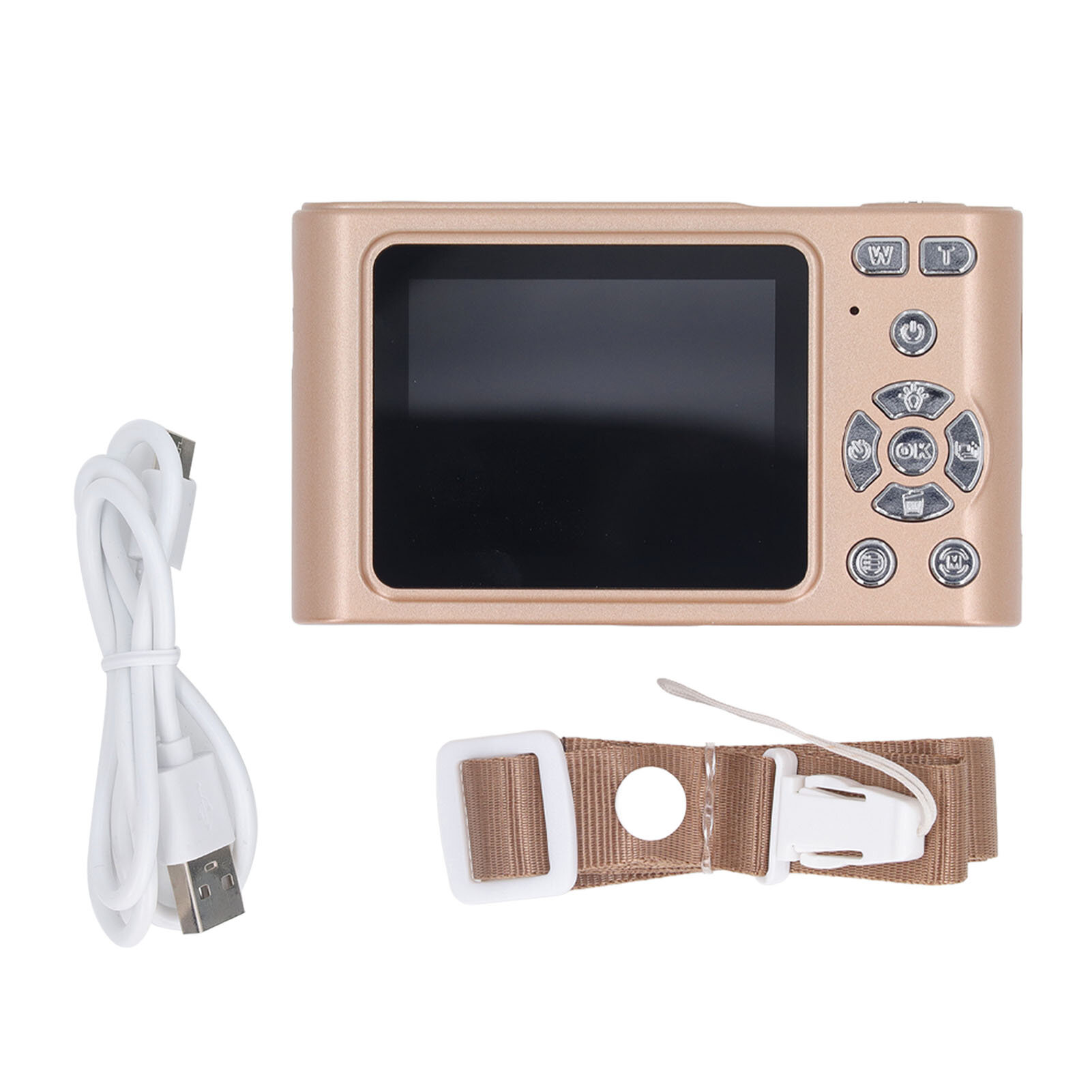 48-Мегапиксельная Цифровая Камера 2.5 K HD Двойная Камера с 16-кратным Зумом И Автофокусом Смарт-Карманная Цифровая Камера для Видеоблогинга для Домашнего Путешествия Gold