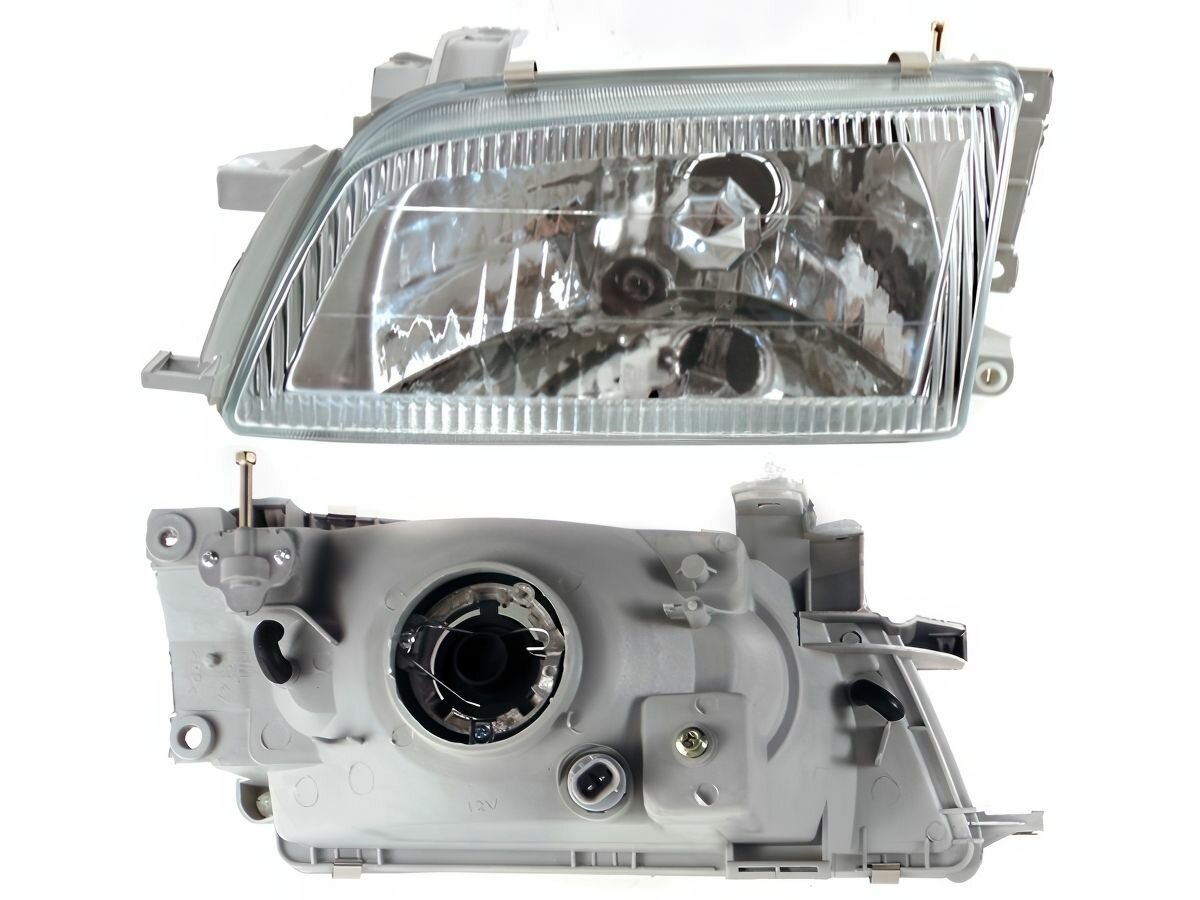 Фара левая, хрусталь для Тойота Карина, Корона арт ST2121147CL SAT