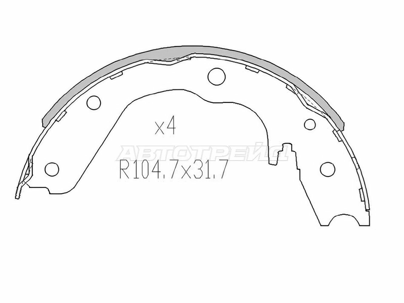 Тормозные колодки стояночного тормоза для Опель Фронтера A, B арт ST3507120K00 SAT