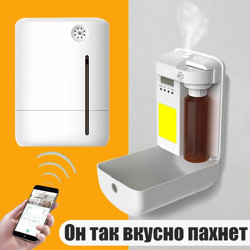 Бытовой настенный ароматерапевтический диффузор, хронометраж, дистанционное управление с помощью приложения