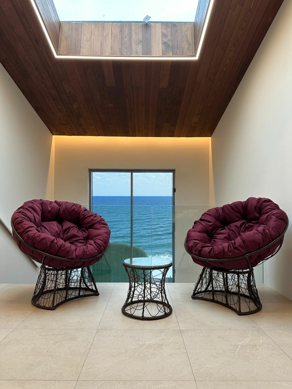 Набор садовый папасан плюс комфорт коричневый 2 кресла, столик, 2 подушки (бордовый, полиэстер)