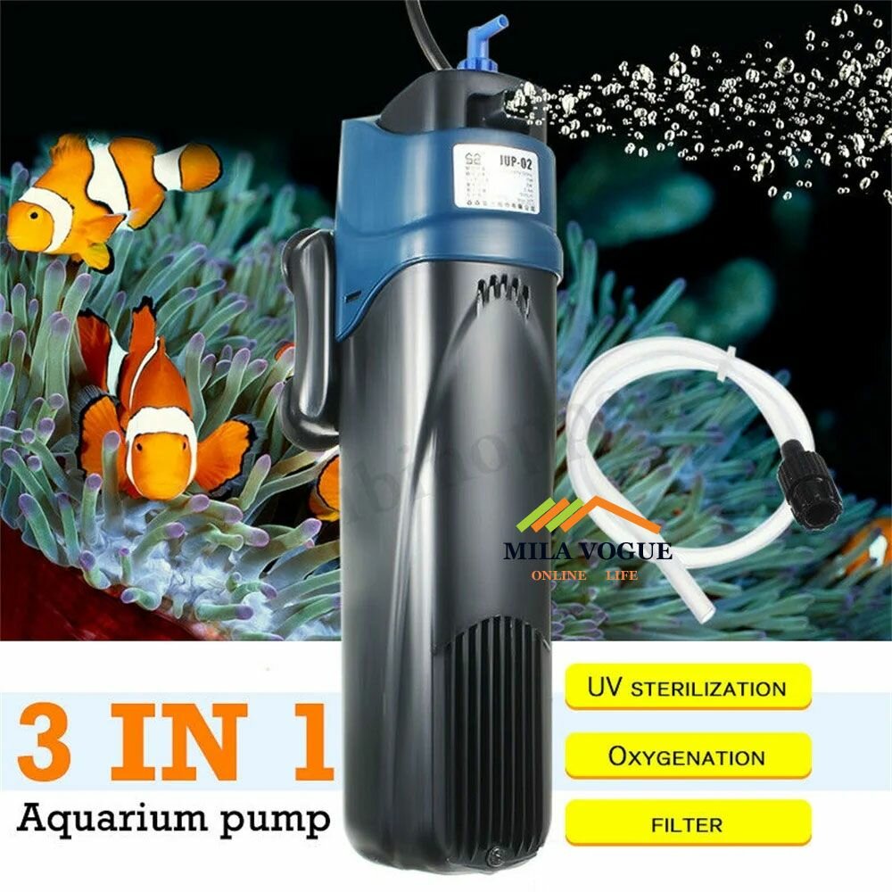 Аквариумный фильтр, погружной ультрафиолетовый стерилизатор, кислородный внутренний насосSunSun JUP-02