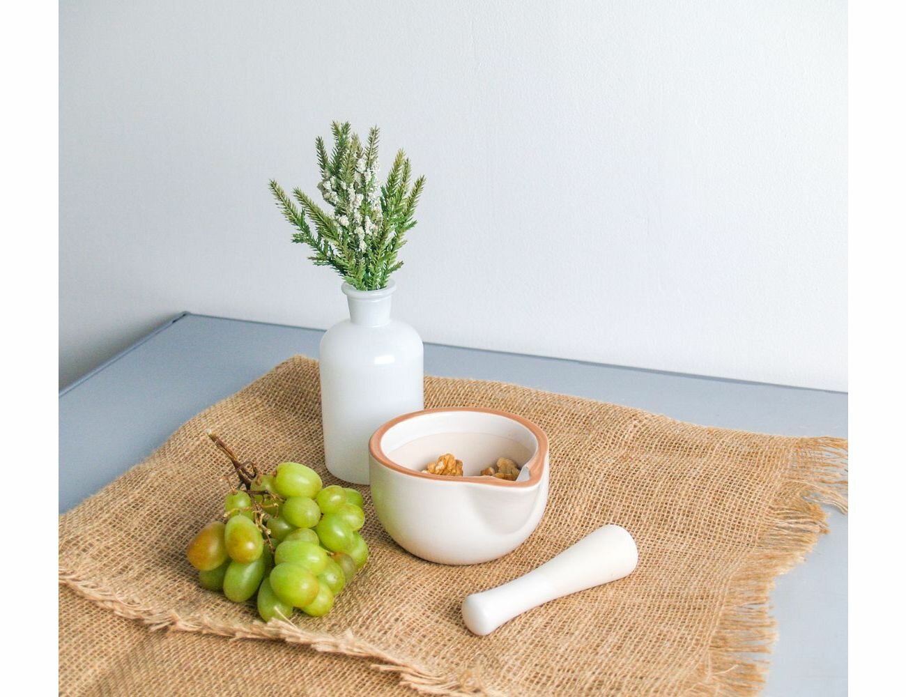 Ступка с пестиком мортайо, керамика, 13 см, Koopman International Q51200530