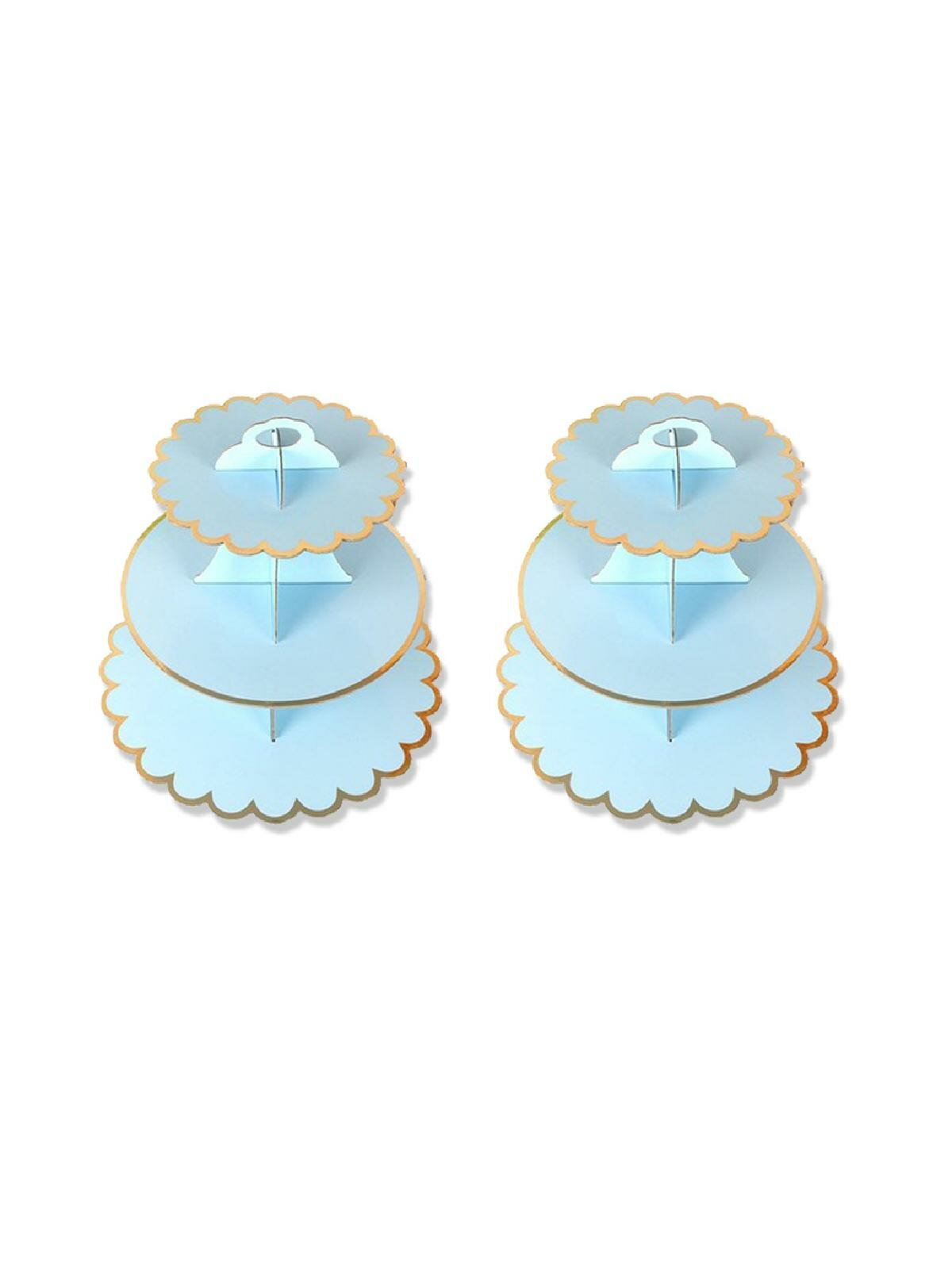 Высококачественная подставка для макарун из пищевого картона, 3-ярусная, круглая, в форме цветка, простая в использовании, прочная, для подарка на вечеринку