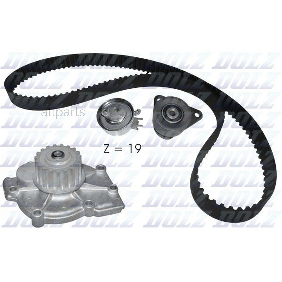 DOLZ KD115 Комплект ремня ГРМ VOLVO C70 2.4 T/2.5/S40 1.6/1.8/1.9/2.0 (с помпой)