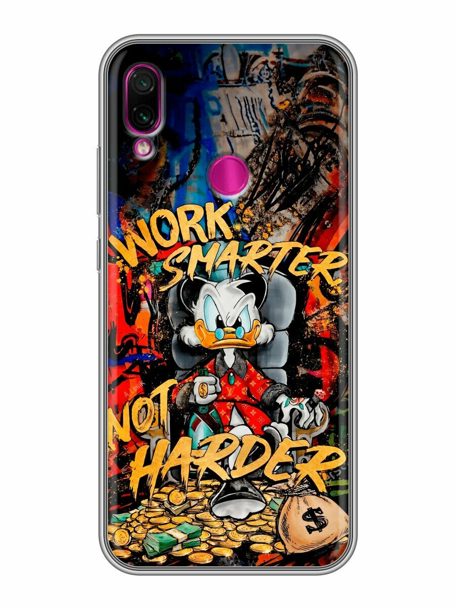 Чехол для Xiaomi RedMi Note 7 с принтом Дональд Дак Деньги (Сяоми Редми Ноут 7)