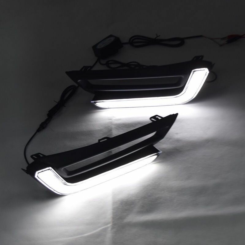 17-18 Honda CRV LED дневные ходовые огни с модификацией рамки поворотников и противотуманных фар