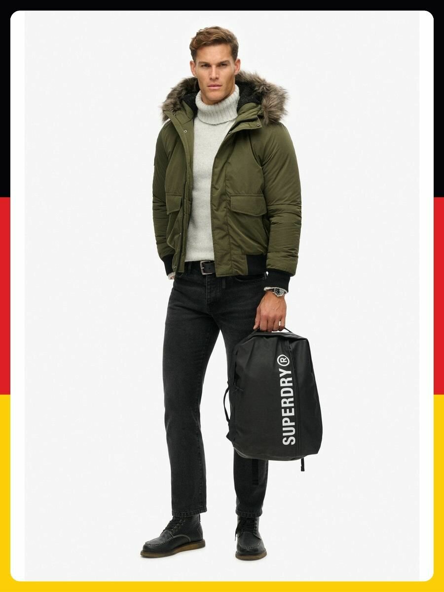 Рюкзак SUPERDRY, черный, 190 х 370 х 490