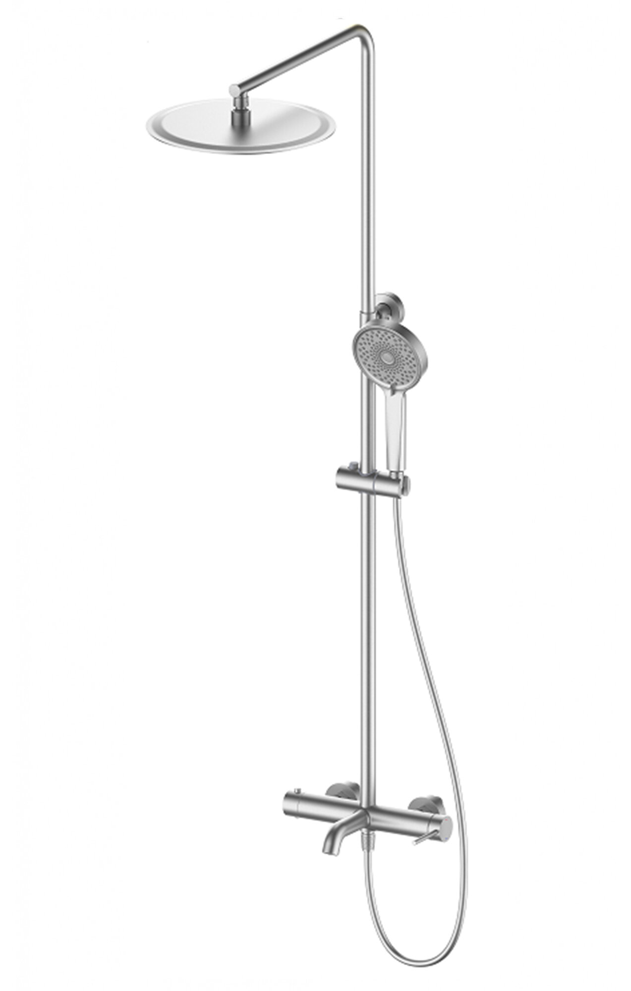 Душевая система WONZON & WOGHAND STICK, Брашированный никель (WW-88739017-BN)