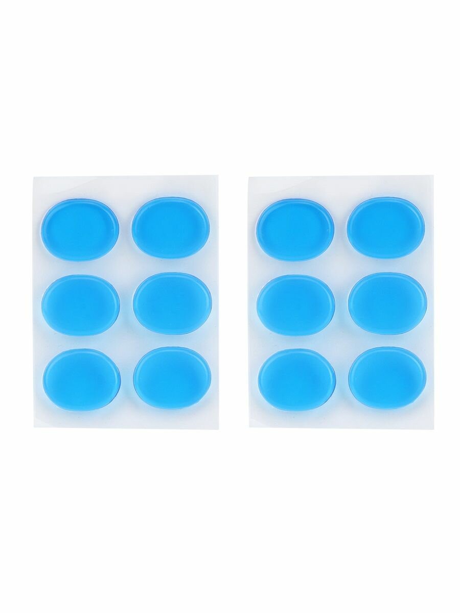 Синий силиконовый демпфер барабана, глушитель, 12 шт, самоклеящиеся аксессуары для барабанов для ударных инструментов