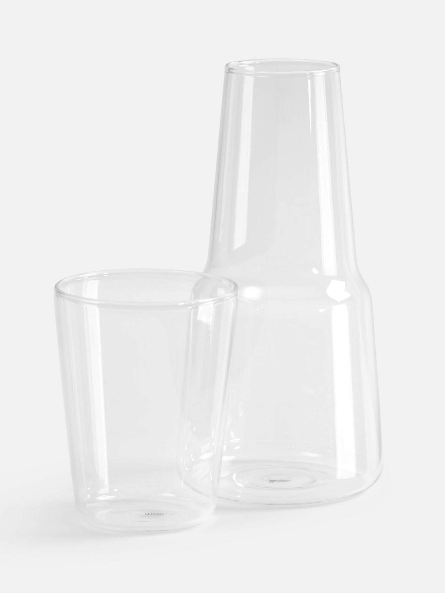 Графин для воды для напитков с крышкой-стаканом стеклянный, 780 мл, 300 мл, molti, Me Time, подарочный