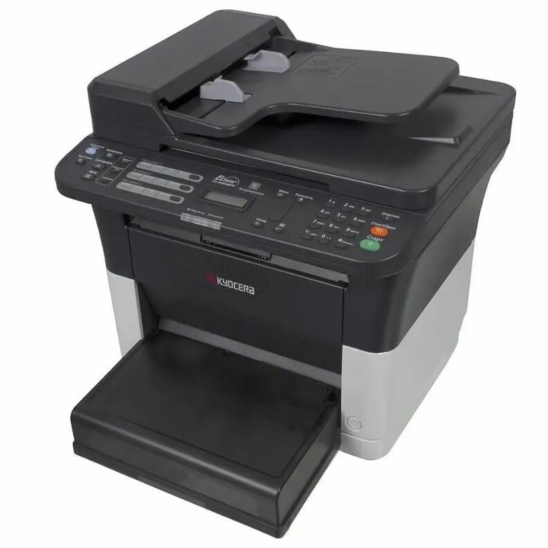 МФУ лазерное KYOCERA FS-1125MFP 1102M73RU0/RUV/RU2 (1102M73RU0) белый - монохромный, А4, 600x600 dpi, ч/б - 25 стр/мин (А4), USB Type-A, RJ-45 Ethernet