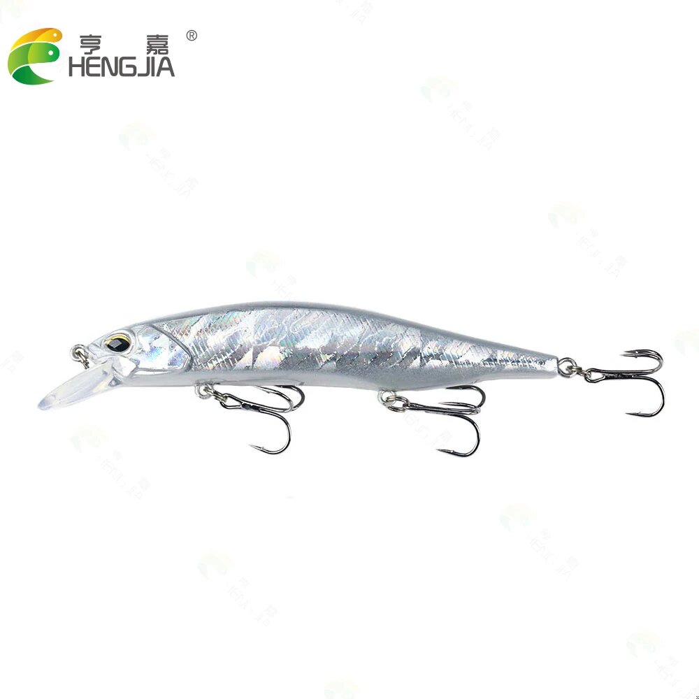 Hengjia Jerkbait Длинная глубокая приманка для форели гольяна 12 см-15 г Воблер Джеркбейт Жесткие приманки Глубокий дайвинг Щука Бас Приманка для морской рыбалки