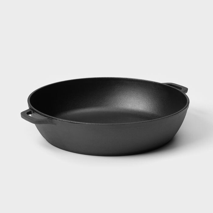 Жаровня чугунная Wild Kitchen, d 28 см, лопатка и губка в комплекте