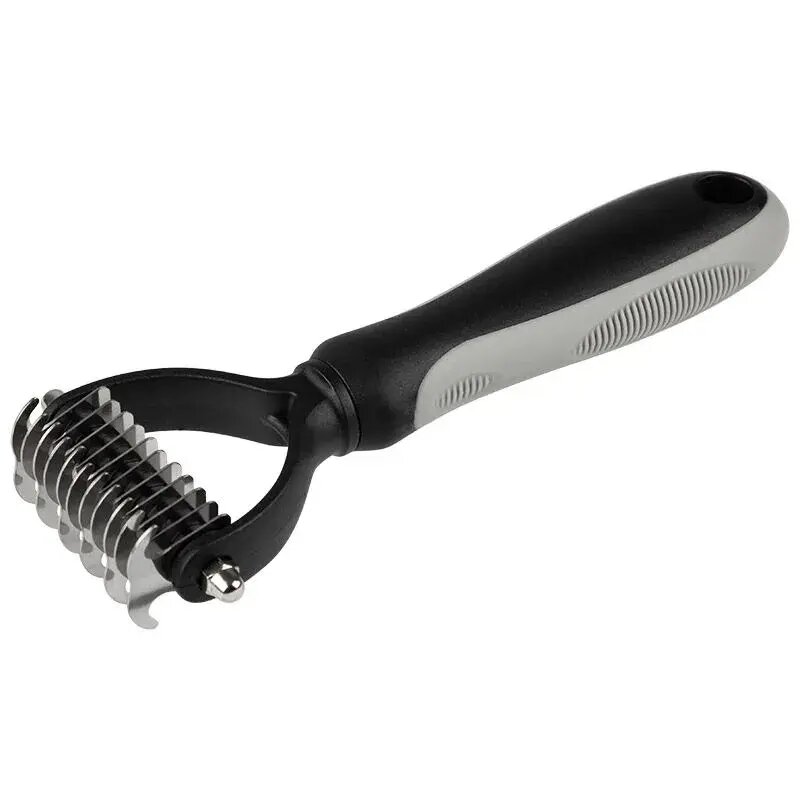 Колтунорез для безопасного удаления колтунов, металлические зубья, эргономичная ручка, 17 см