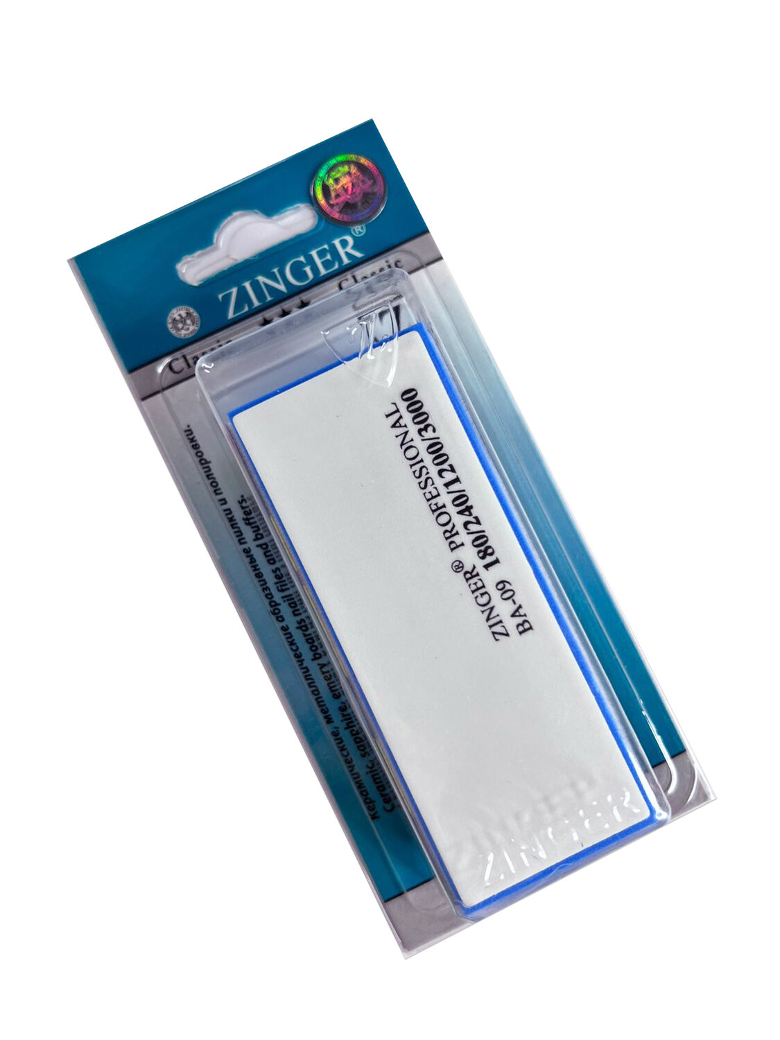 Zinger баф для шлифовки ногтей ВА-09 180/240/1200/3000 грит