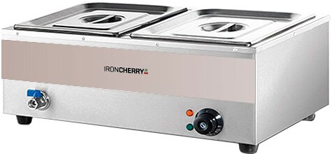 Мармит Подогреватель блюд 2 ванны профессиональный IRON CHERRY Marie 2