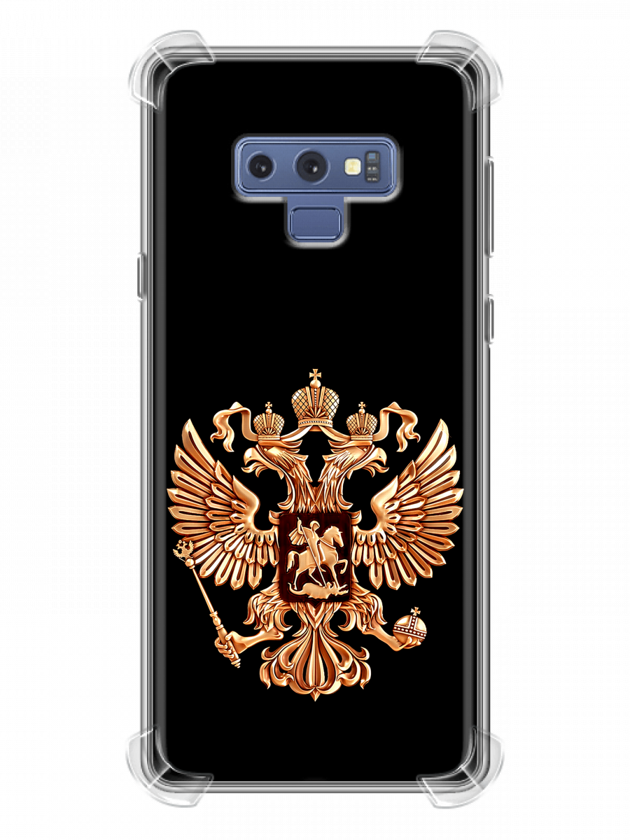 Чехол для Samsung Galaxy Note 9 с принтом Герб России золотой (Самсунг Галакси Нот 9)