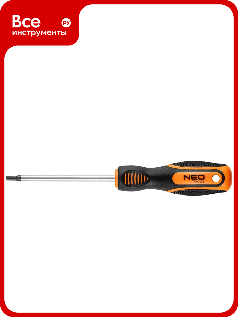 Отвертка NEO Tools Torx T25 x 100 мм 04-189, для выполнения механических работ