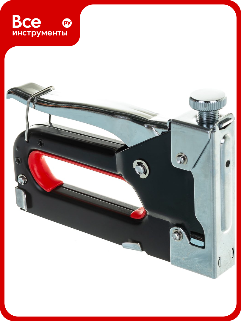 Стальной степлер ЗУБР Мастер-53 тип 53, 31563_z01, для крепления материалов между собой