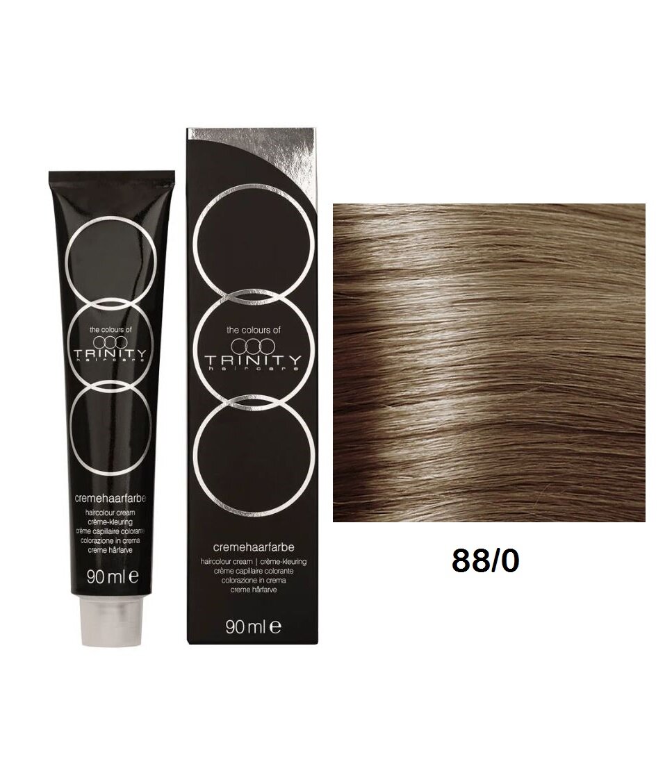 Trinity COT Тринити Стойкая краска с кератином 90 мл - COT 88/0 hellblond intensiv Светлый блонд интенсивный