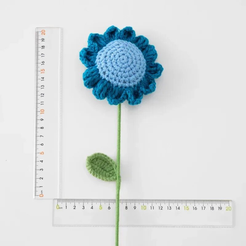 1 шт. вязаный букет подсолнухов, вязаные крючком цветы, выпускной букет цветов, декор для свадебной вечеринки, подарок друзьям, Flores A, связанный крючком