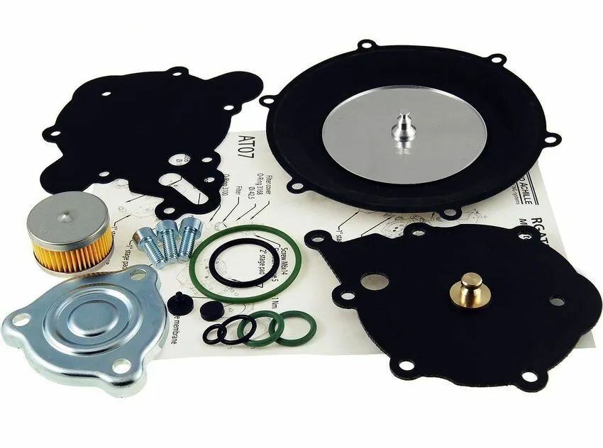 Ремкомплект редуктора ГБО TOMASETTO AT07 (3 мембраны) (оригинал)