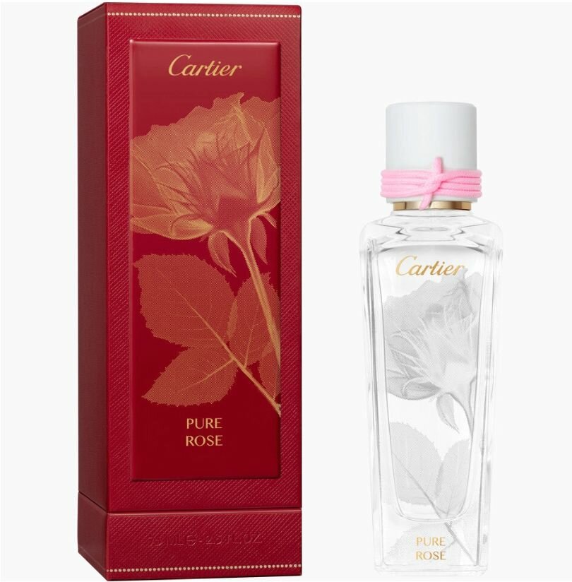 Cartier pure rose 75 ml туалетная вода