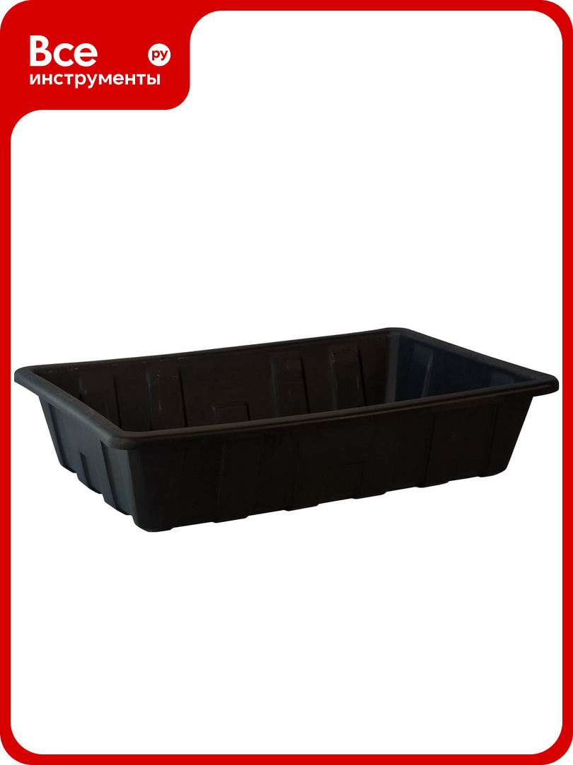 Паллет для отходов Тара. ру 1120x750x250 мм, 150 л, чёрный 03621 для прокладки электрических сетей