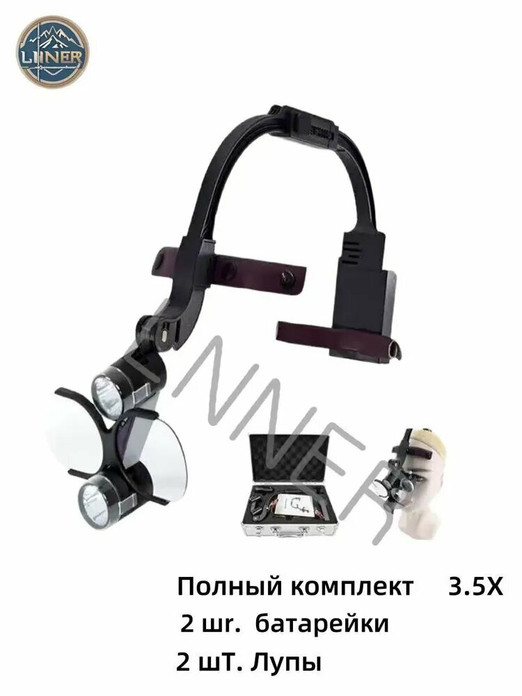 KNOW EASY-Передняя подсветка для электронного обслуживания, идентификации ювелирных изделий и красоты; 5 Вт, 3,5-кратное увеличительное стекло, 2 батарейки 2Фильp фapы