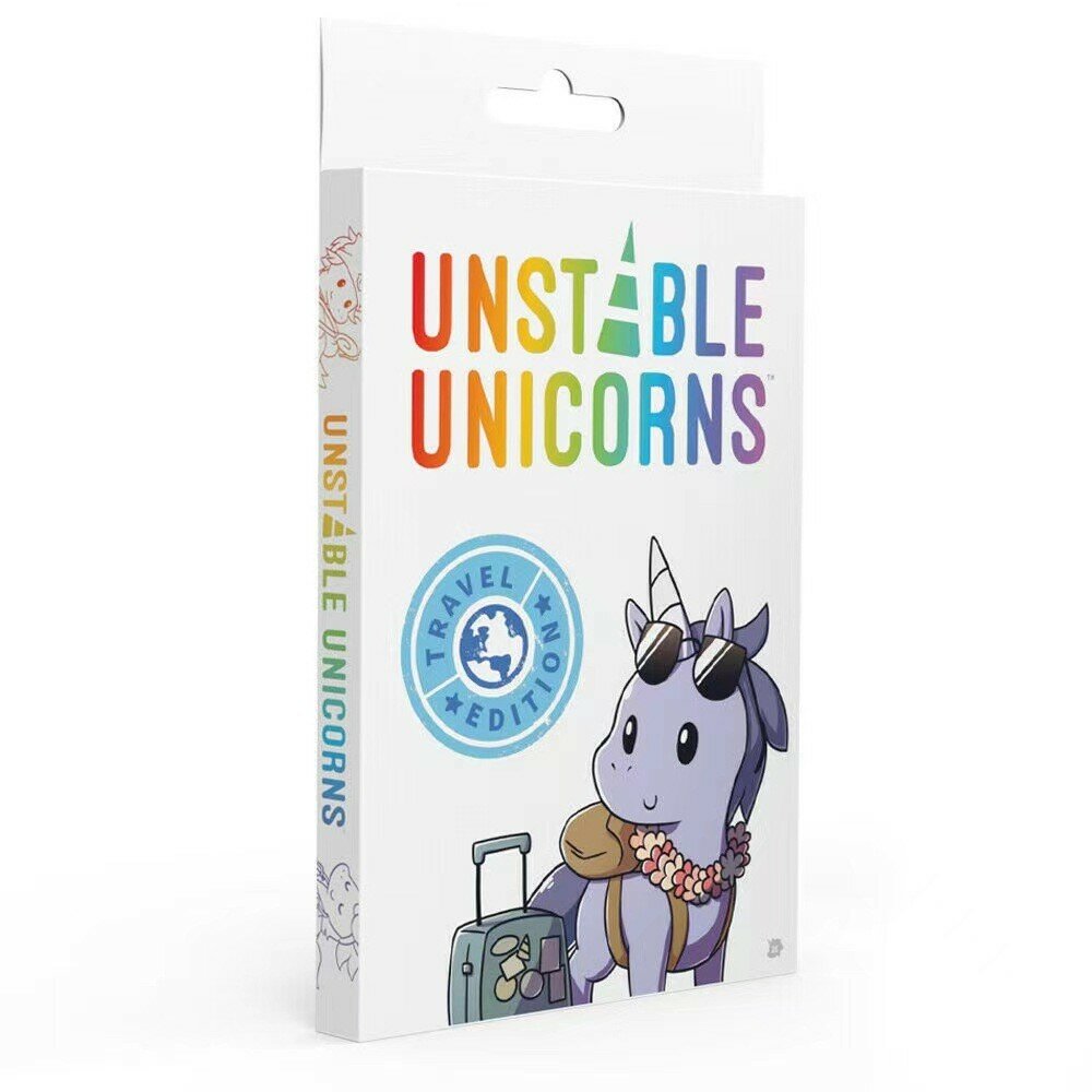 Unstable unicorns adventures uncut expansion pack with deck building for game nights travel edition
