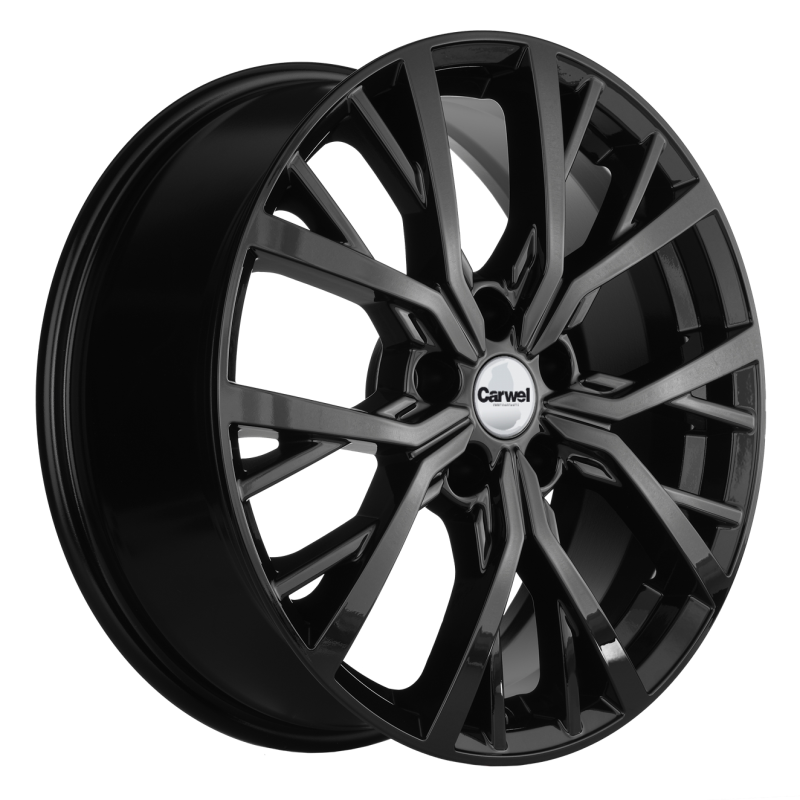 Диск колесный Carwel Тур 1806 (Mazda CX-5_Mazda_3) 7,0x18 5x114,3 Dia67.1 ET45 цвет BL (черный глянцевый)