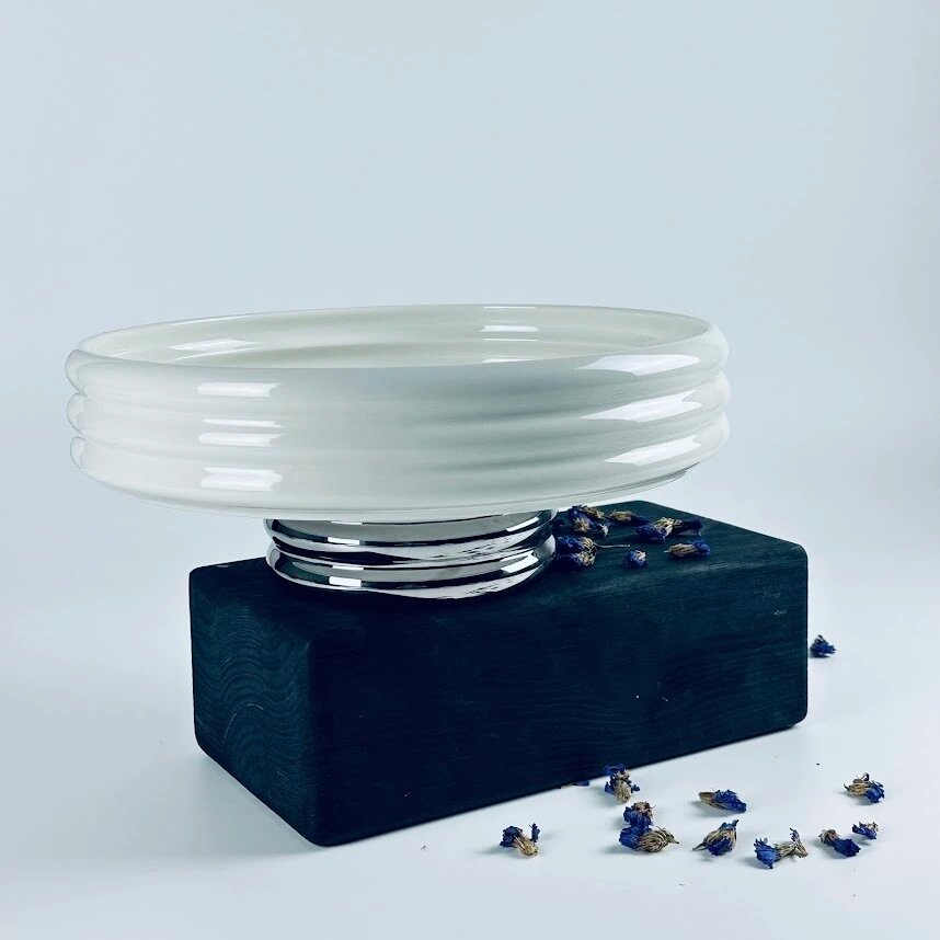 Фруктовница 26см на ножке MULTICOLOR Фарфор 163-067 118-163-067