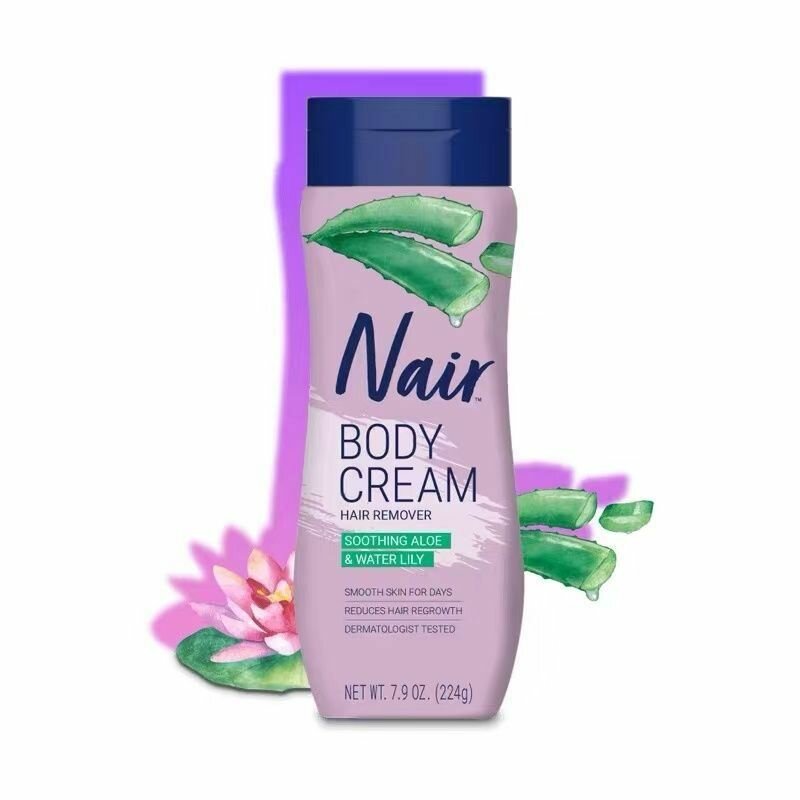 Nair Крем для удаления волос с детским маслом (подмышки, тело, интимные части, бикини) гладкая кожа 255г