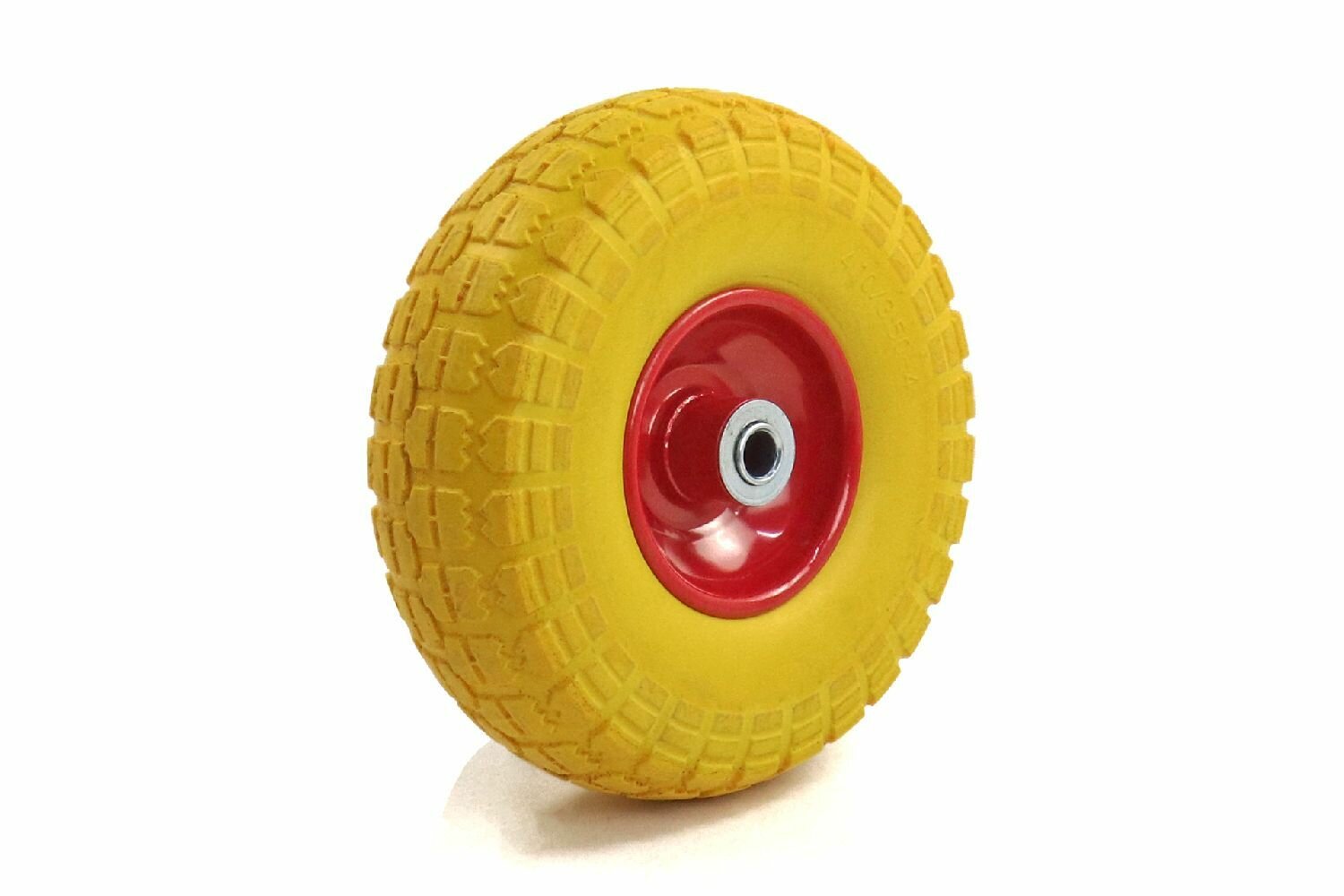 Колесо пена тачки садовой 4" 3,50/4" (W10) (под ось 16мм)